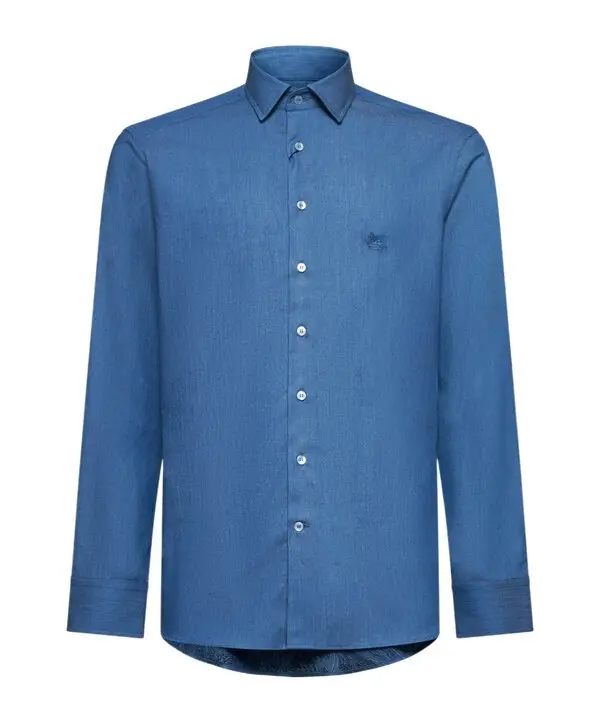 Etro Pegaso Embroidered Long Sleeved Shirt