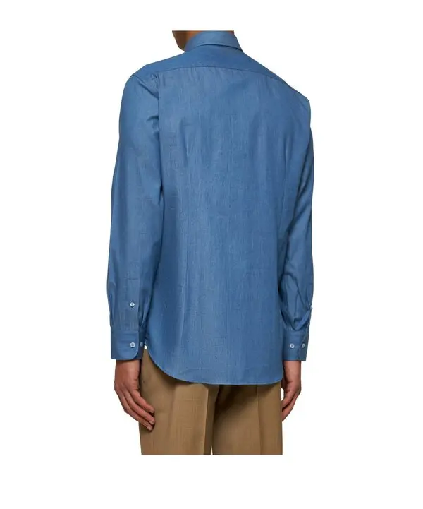 Etro Pegaso Embroidered Long Sleeved Shirt