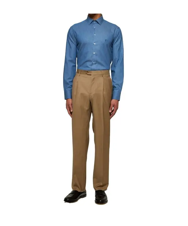 Etro Pegaso Embroidered Long Sleeved Shirt