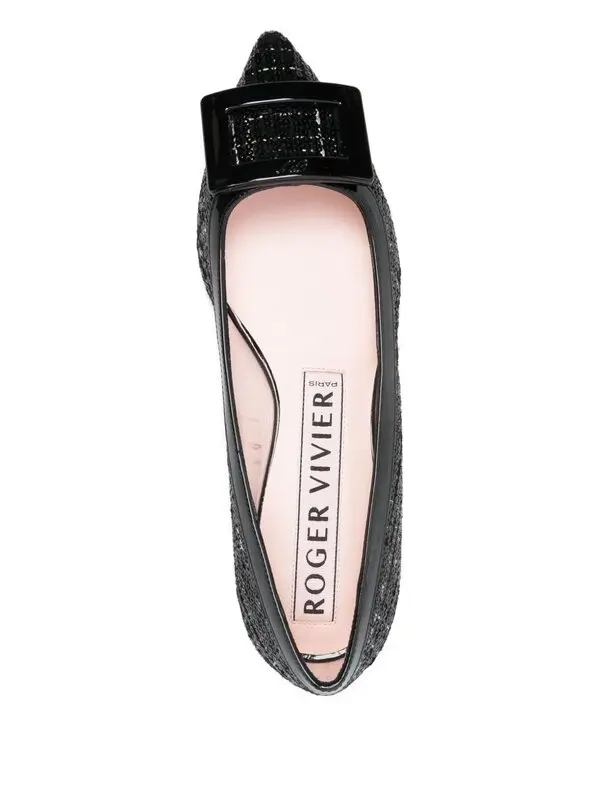 ROGER VIVIER Gommettine Ballerinas With Square Buckle