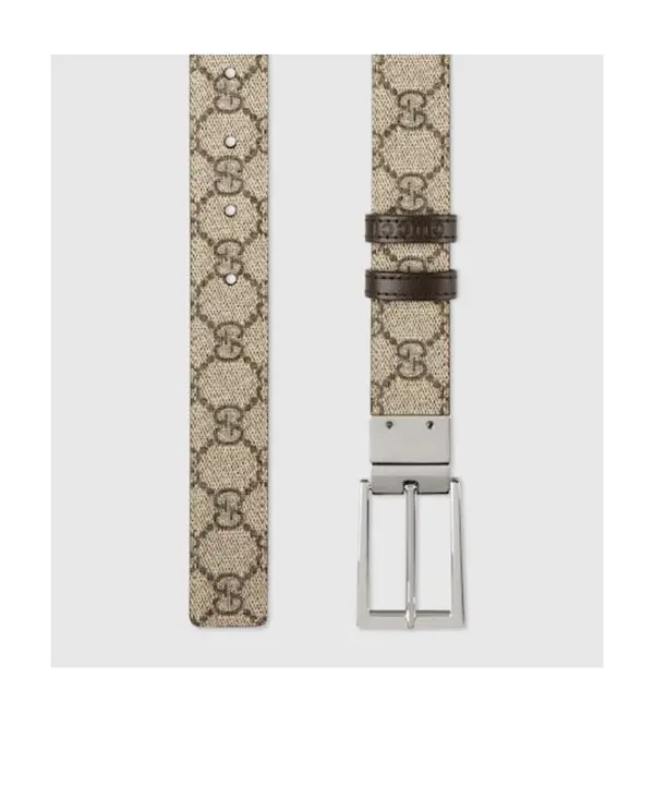Gucci Reversible Rectangle Buckled Belt