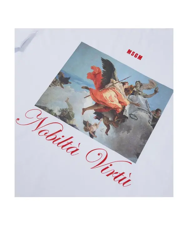 MSGM Printed T-shirt - White