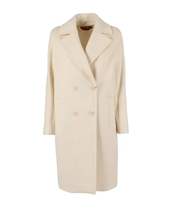 Max Mara Agenda Double-breasted Coat - White