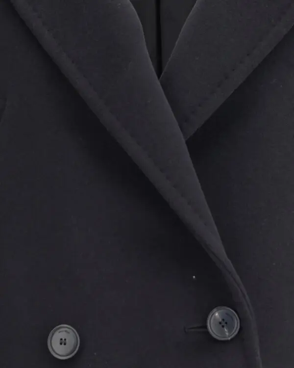 Max Mara Collared Button Detailed Jacket - Black