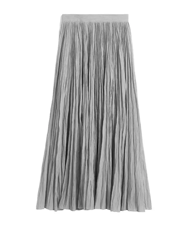 TOTEME A-line Midi Skirt - Light Gray