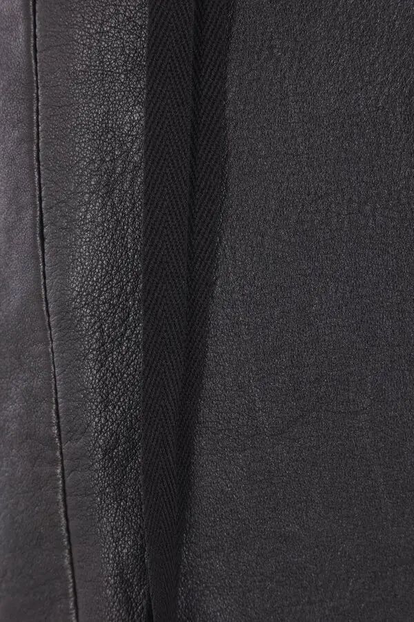 ANN DEMEULEMEESTER Jolien Lace-up Leather Mini Skirt
