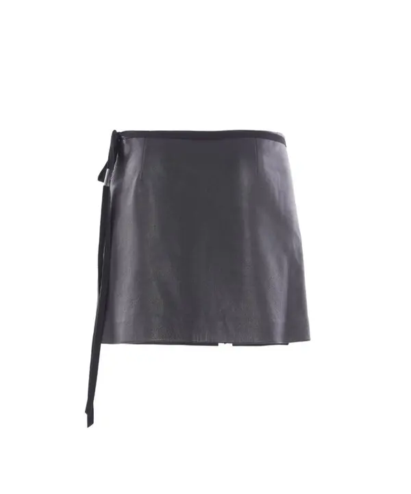 ANN DEMEULEMEESTER Wrap Mini Skirt