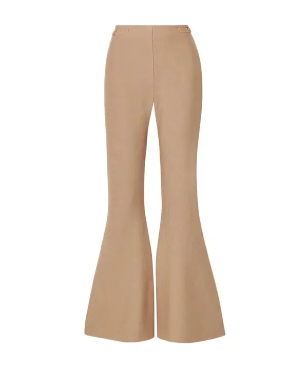 Gabriela Hearst Ayala Knitted Flared Pants - Ivory