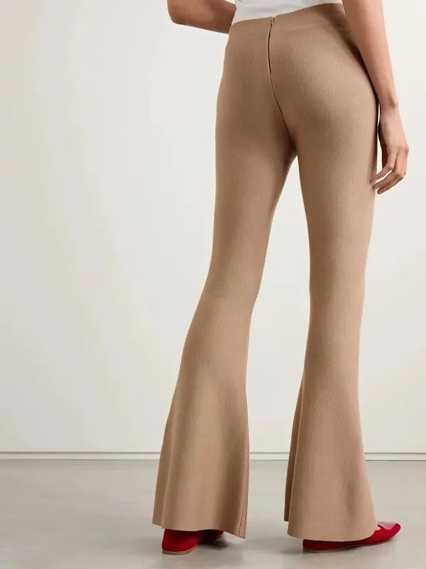 Gabriela Hearst Ayala Knitted Flared Pants - Ivory