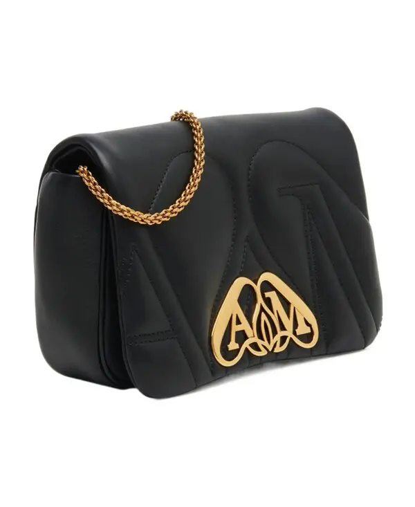 Alexander McQueen The Seal Mini Crossbody Bag - Black