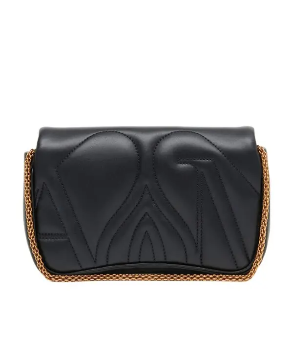 Alexander McQueen The Seal Mini Crossbody Bag - Black