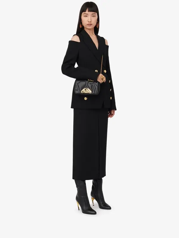 Alexander McQueen The Seal Mini Crossbody Bag - Black