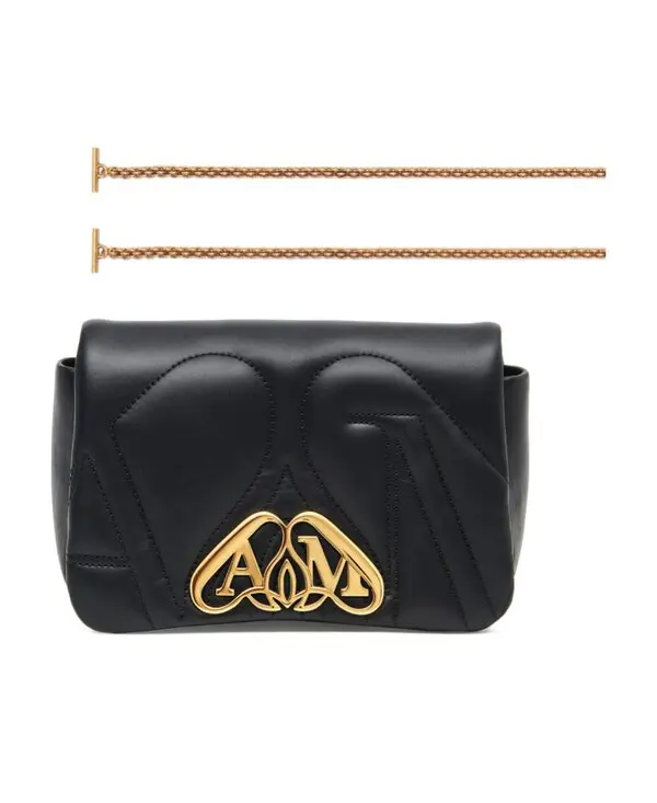 Alexander McQueen The Seal Mini Crossbody Bag - Black