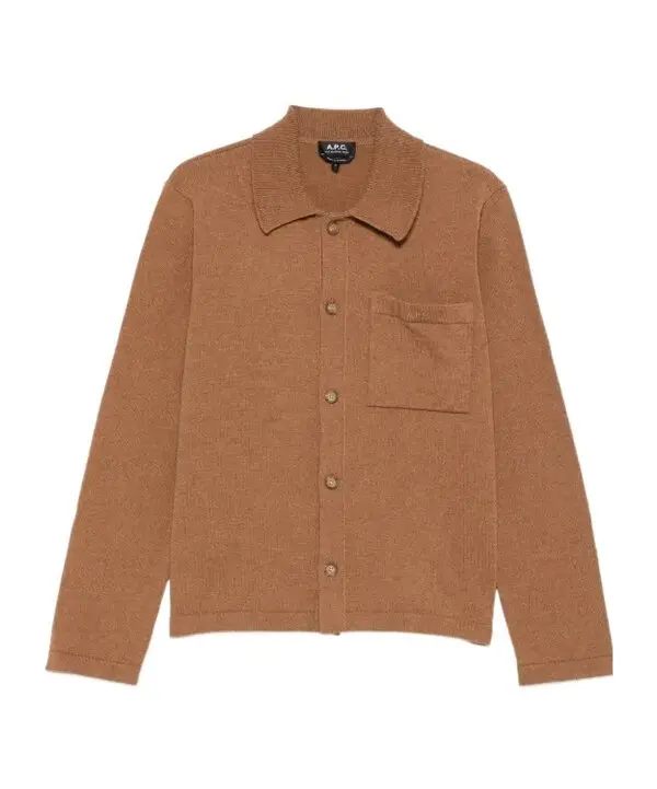 A.p.c. Buttoned Patch-pocket Cardigan