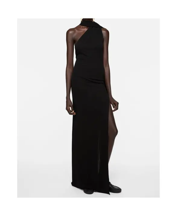 Acne Studios Draped Fringe Maxi Dress