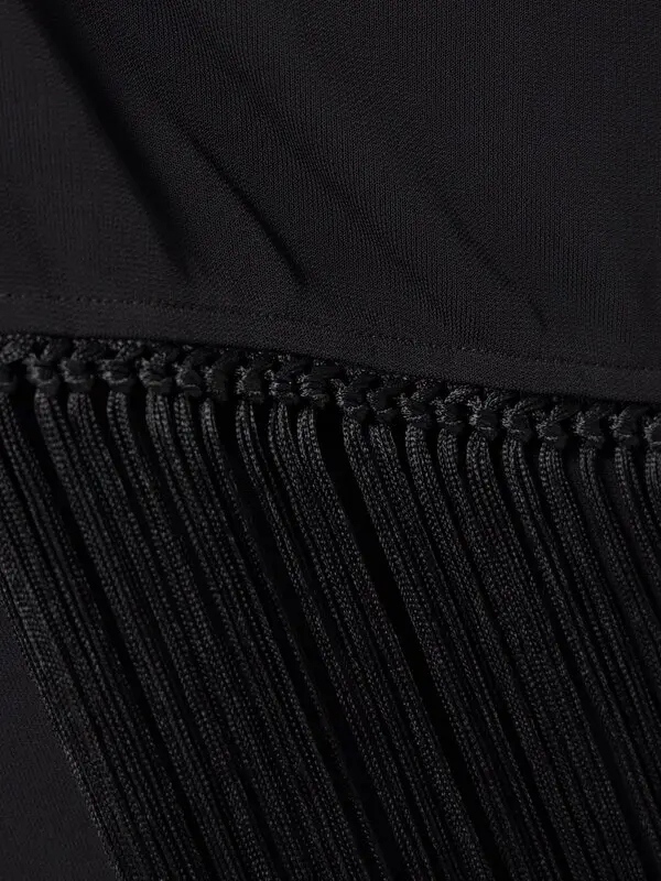 Acne Studios Draped Fringe Maxi Dress