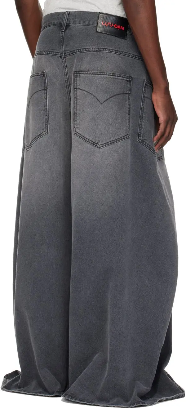 LU'U DAN Maxi Wide-leg Jeans - Grey
