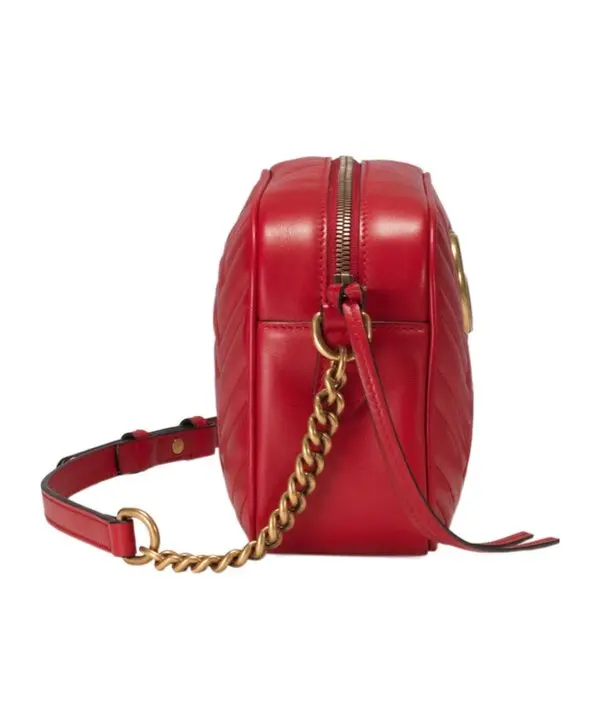 Gucci Small Matelassé Shoulder Bag With Gg Logo