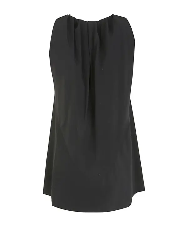 Rick Owens Sleeveless Draped Neck Blouse