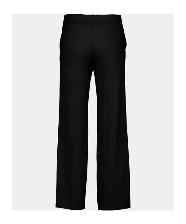 Casablanca Wool Blend Straight-leg Trousers - Black