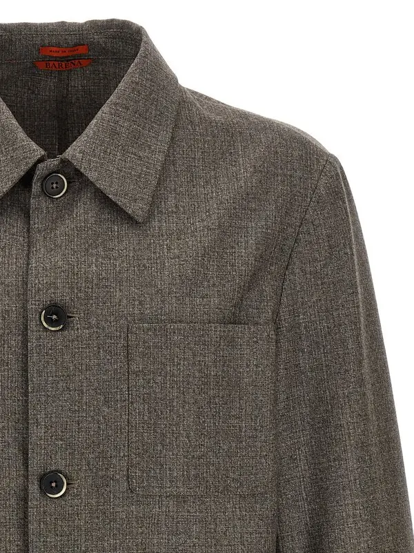 Barena Venezia Visal Buttoned Overshirt - Green