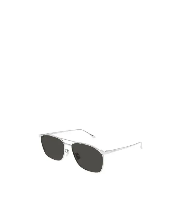 Saint Laurent Pilot Frame Sunglasses - Silver