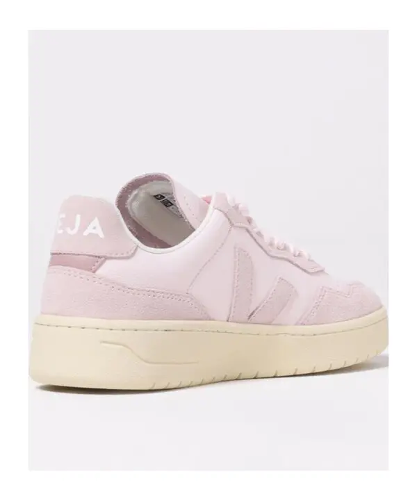 VEJA Round Toe Lace Up Sneakers - White
