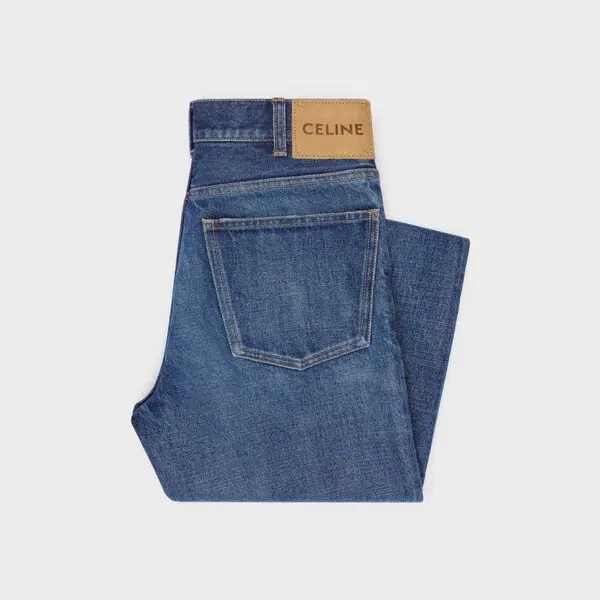 Celine Bootcut Jeans In Dark Union Wash Denim