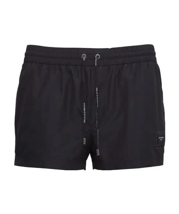 Dolce & Gabbana Logo Swim Shorts - Black