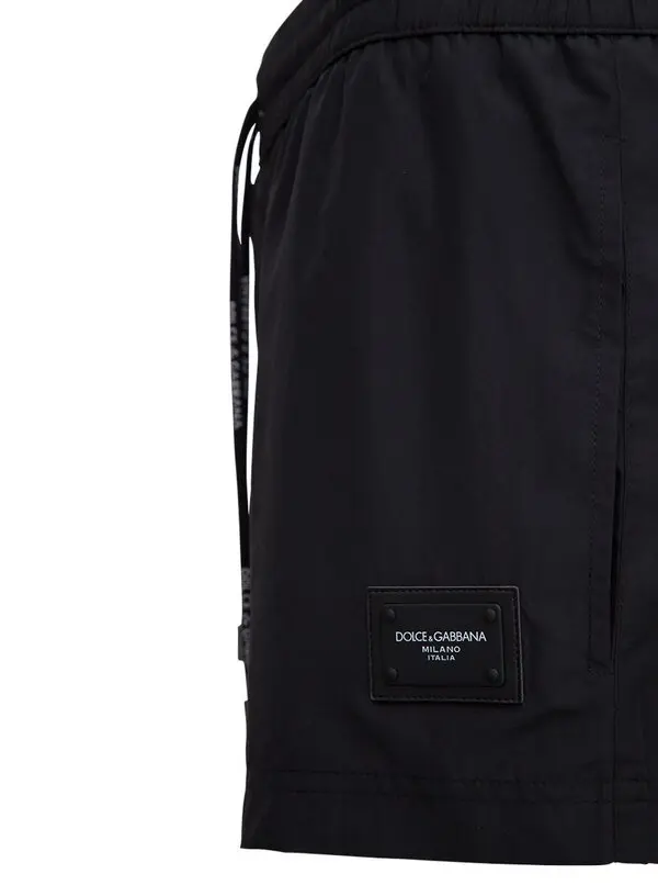 Dolce & Gabbana Logo Swim Shorts - Black