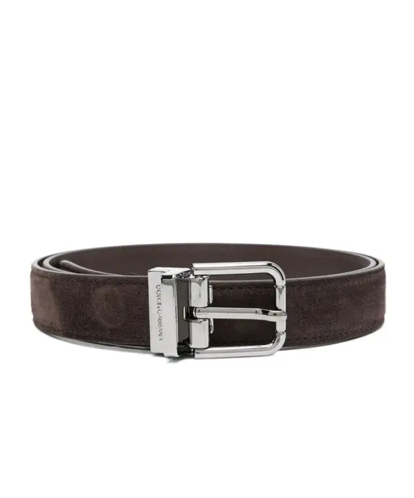 Dolce & Gabbana Logo Buckle Belt - Black