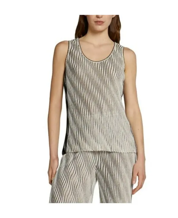 Missoni Sleeveless Round Collar Vest