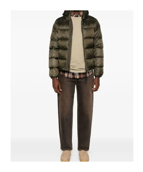 Aspesi Hooded Padded Down Jacket - Green