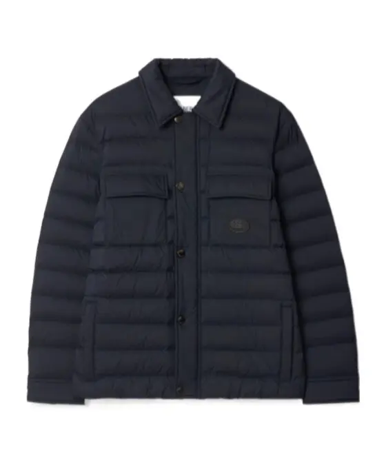 Burberry Quilted Down Jacket With Logo Patch