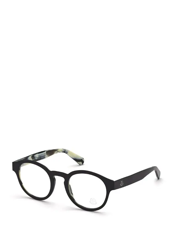 Moncler Round Frame Eyeglasses - Black