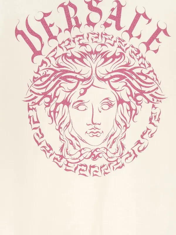 Versace Logo Print Cotton Sweatshirt
