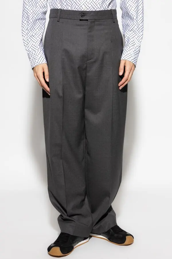 Kenzo Weave Straight Leg Tailored Pants