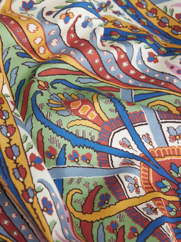 Etro Paisley Printed Belted Shirt Dress