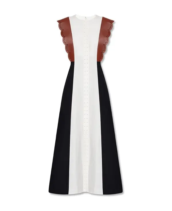 Chloé Soft Panama Midi Dress - White