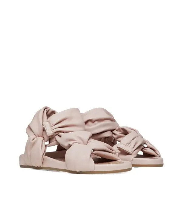 Red Valentino Puffy Strapped Sandals - Nude
