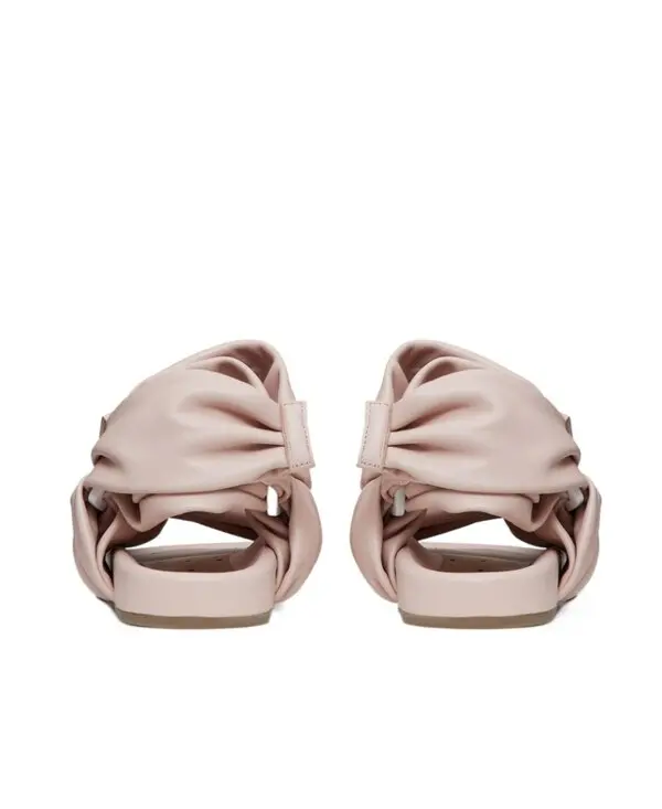 Red Valentino Puffy Strapped Sandals - Nude