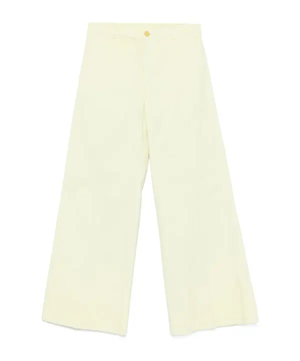 FORTE_FORTE Belt Loops Slacks - White
