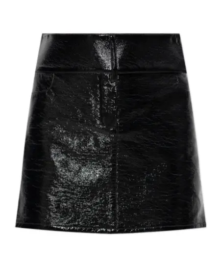 COURREGES Wide-waist Skirt With Decorative Welt Pockets