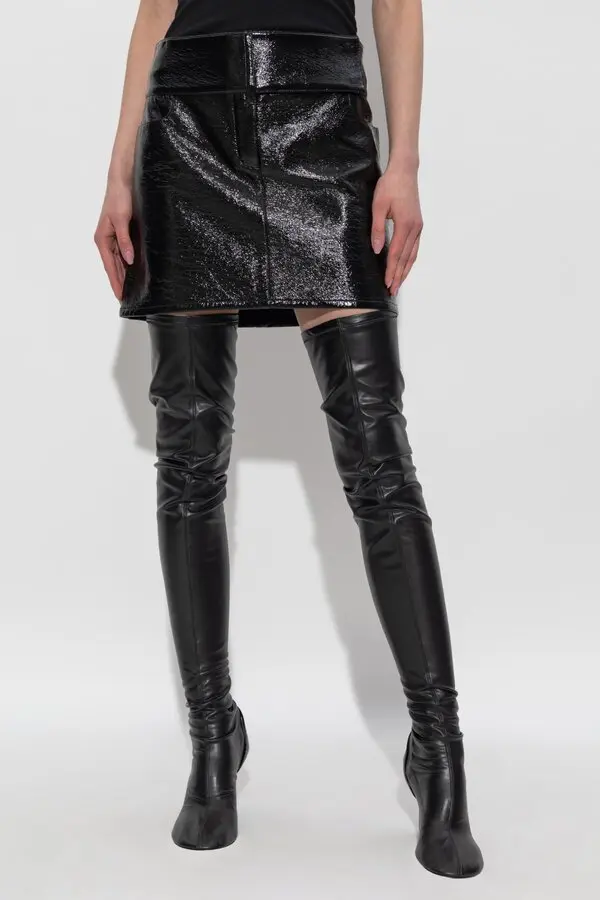 COURREGES Wide-waist Skirt With Decorative Welt Pockets