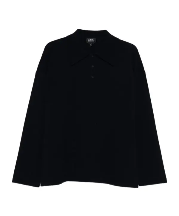 A.p.c. Long-sleeves Wool Polo Shirt