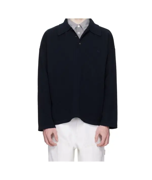 A.p.c. Long-sleeves Wool Polo Shirt