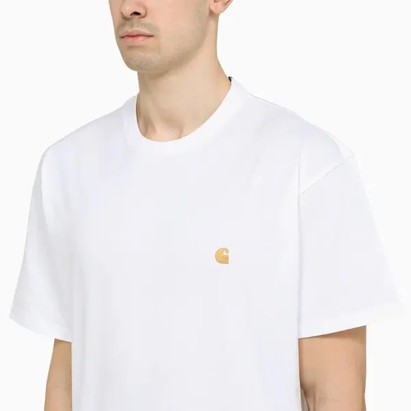 Carhartt Work In Progress Open-necked Black Shirt - White
