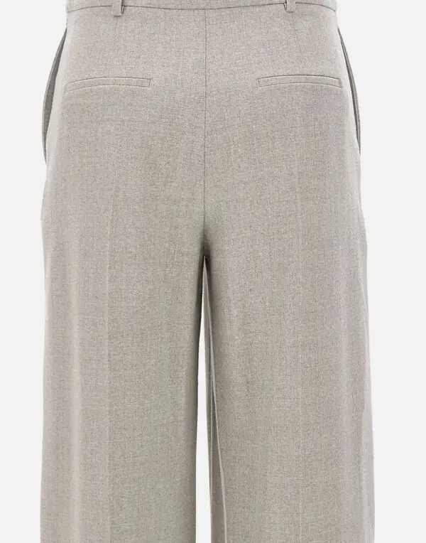 Eleventy Wide-leg Wool Pants