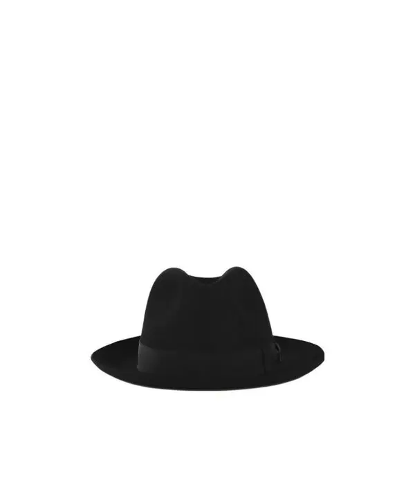 Borsalino Wide Brim Fedora - Black