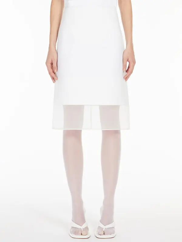 Max Mara Sportmax Zip Detailed Low Waist Skirt